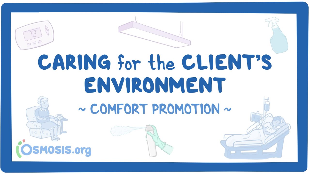 Comfort promotion: Caring for the client's environment: Video, Causes ...